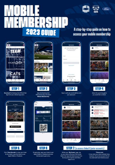 How to use Mobile Membership — Geelong Cats Membership